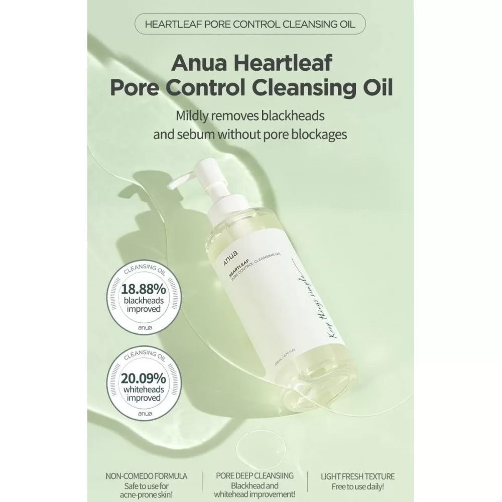 Anua Heartleaf Pore Control Cleansing Oil 200 ML - Glowfy Pakistan