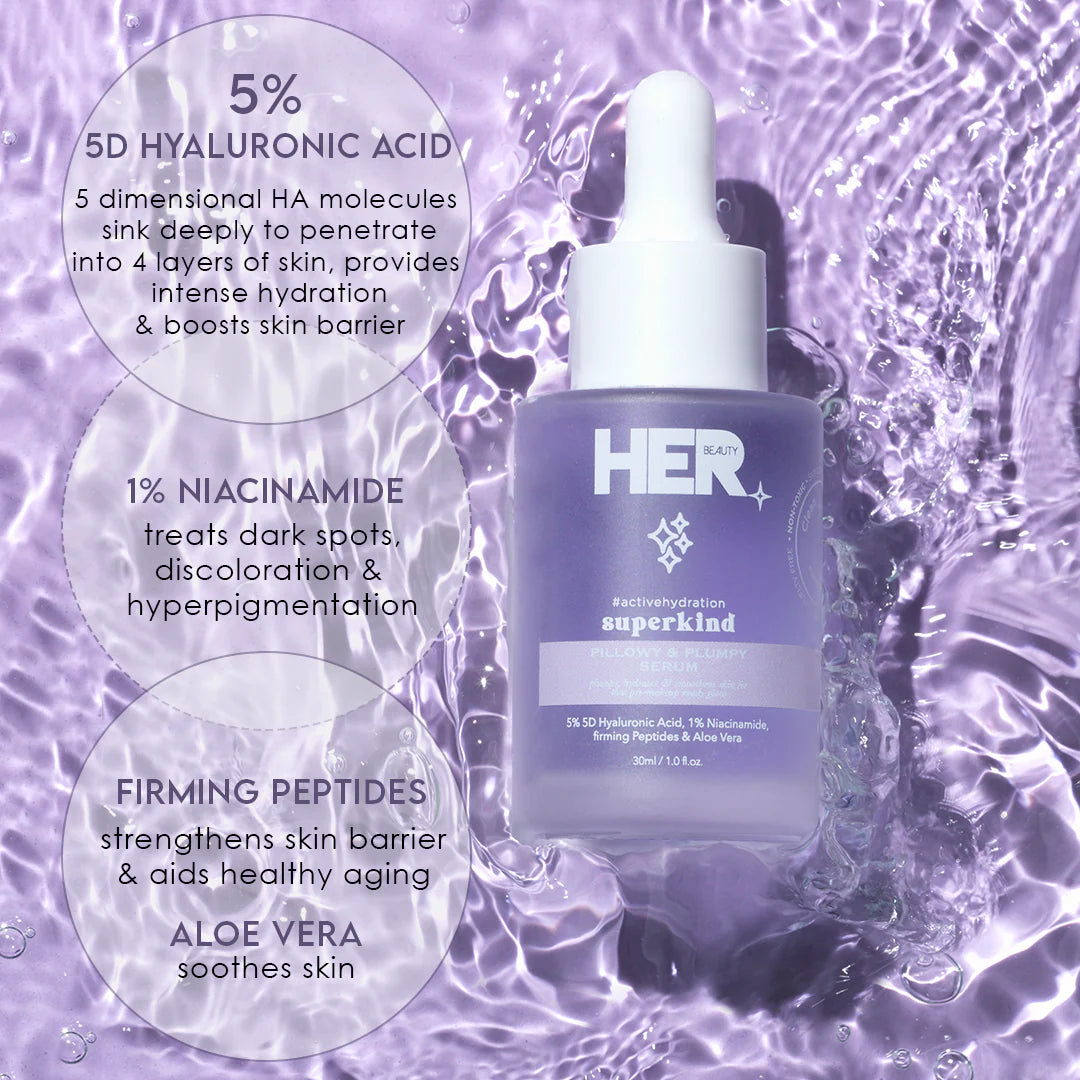 Her Beauty Superkind Pillowy and Plumpy Serum - Glowfy Pakistan