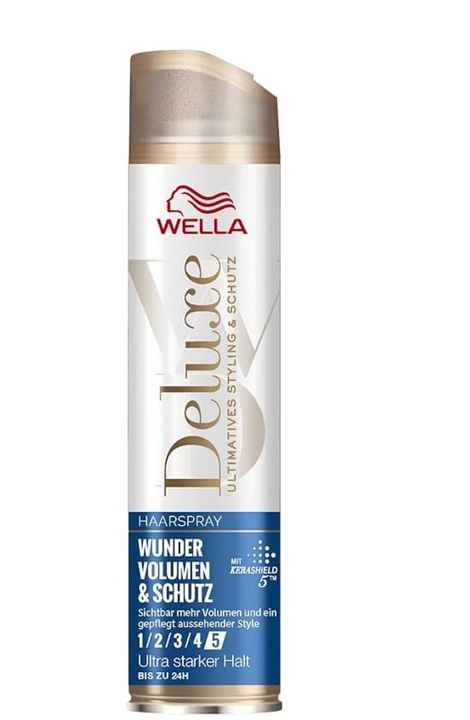 WELLA Deluxe Hair Spray Wonder Volume and Protection Ultra Strong 250 ...