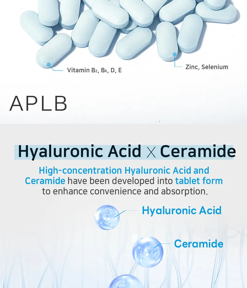 APLB - Hyaluronic Acid Ceramide Beauty Tablet 30 - Glowfy Pakistan