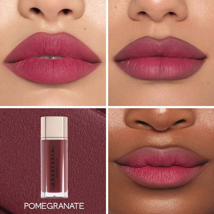Anastasia Beverly Hills Lip Velvet Liquid Lipstick Pomegranate - Deep ...